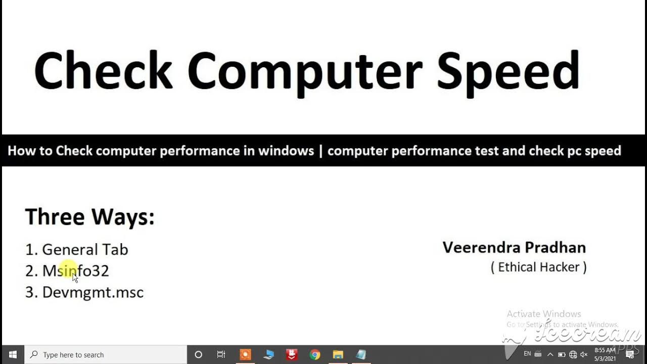 How to Check computer performance in windows | computer performance ...