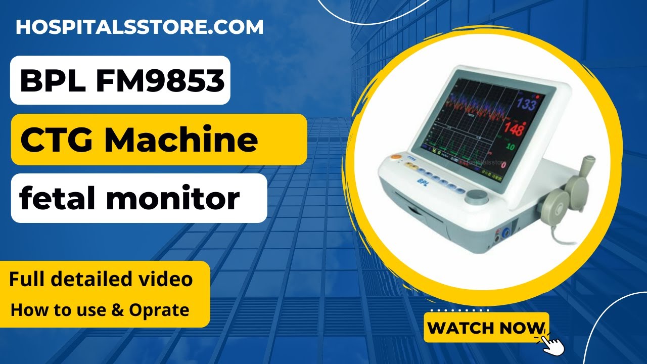 BPL FM9853 FETAL MONITOR/CTG Machine - YouTube