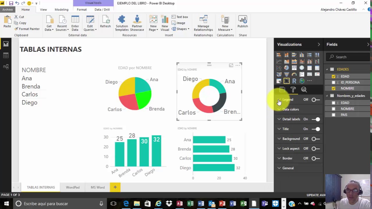 CREA UNA GRAFICA DE ANILLO EN POWER BI DESKTOP - YouTube