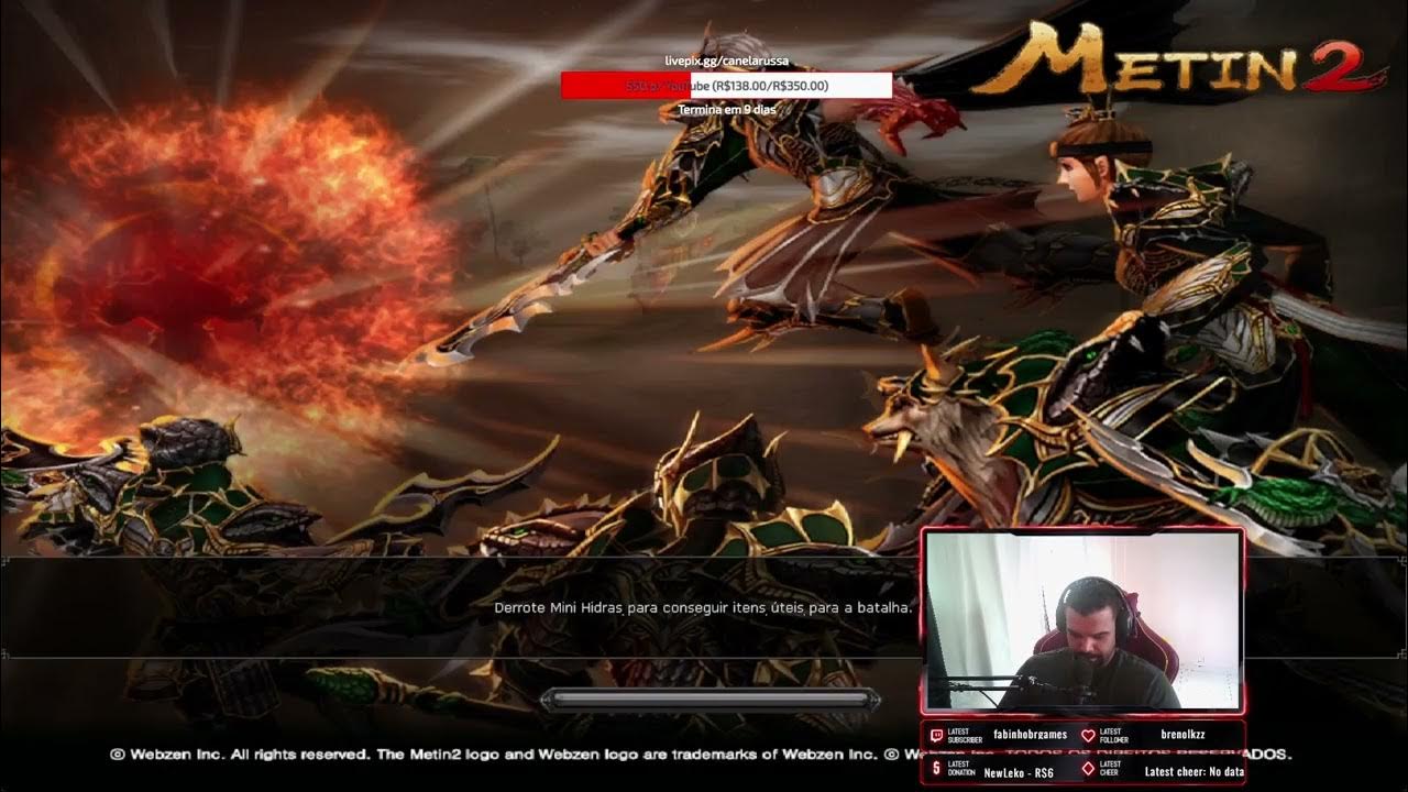 ##PT-BR METIN2 ONGAME - BRASIL SERVER! Live Do Canela! 30/06 - YouTube
