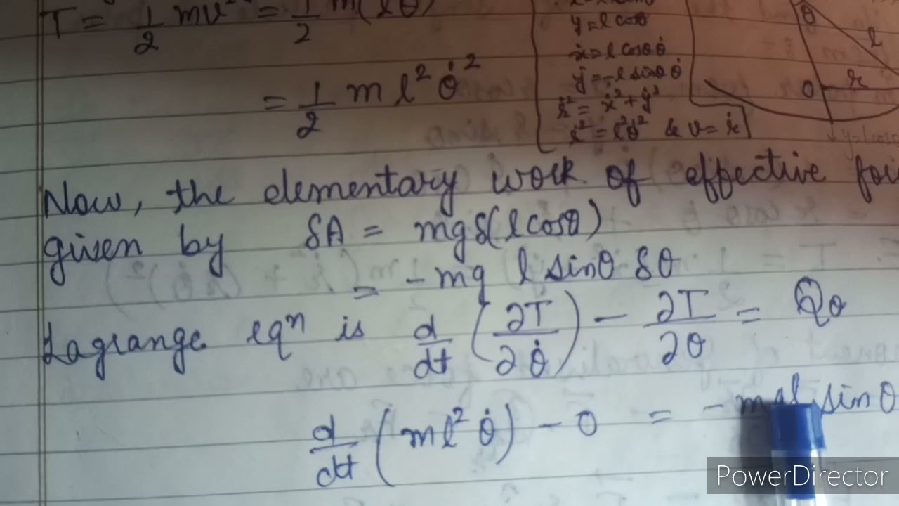 Examples Of Lagrange Equation Of 2nd Kind YouTube Examples Of Lagrange Equation Of 2nd Kind YouTube