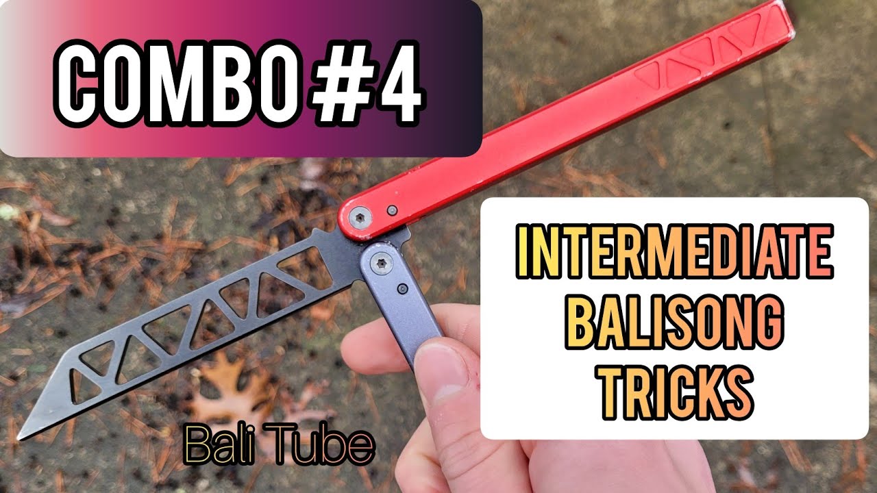 Combo #4 Balisong Tutorial | INTERMEDIATE BUTTERFLY KNIFE TRICKS - YouTube
