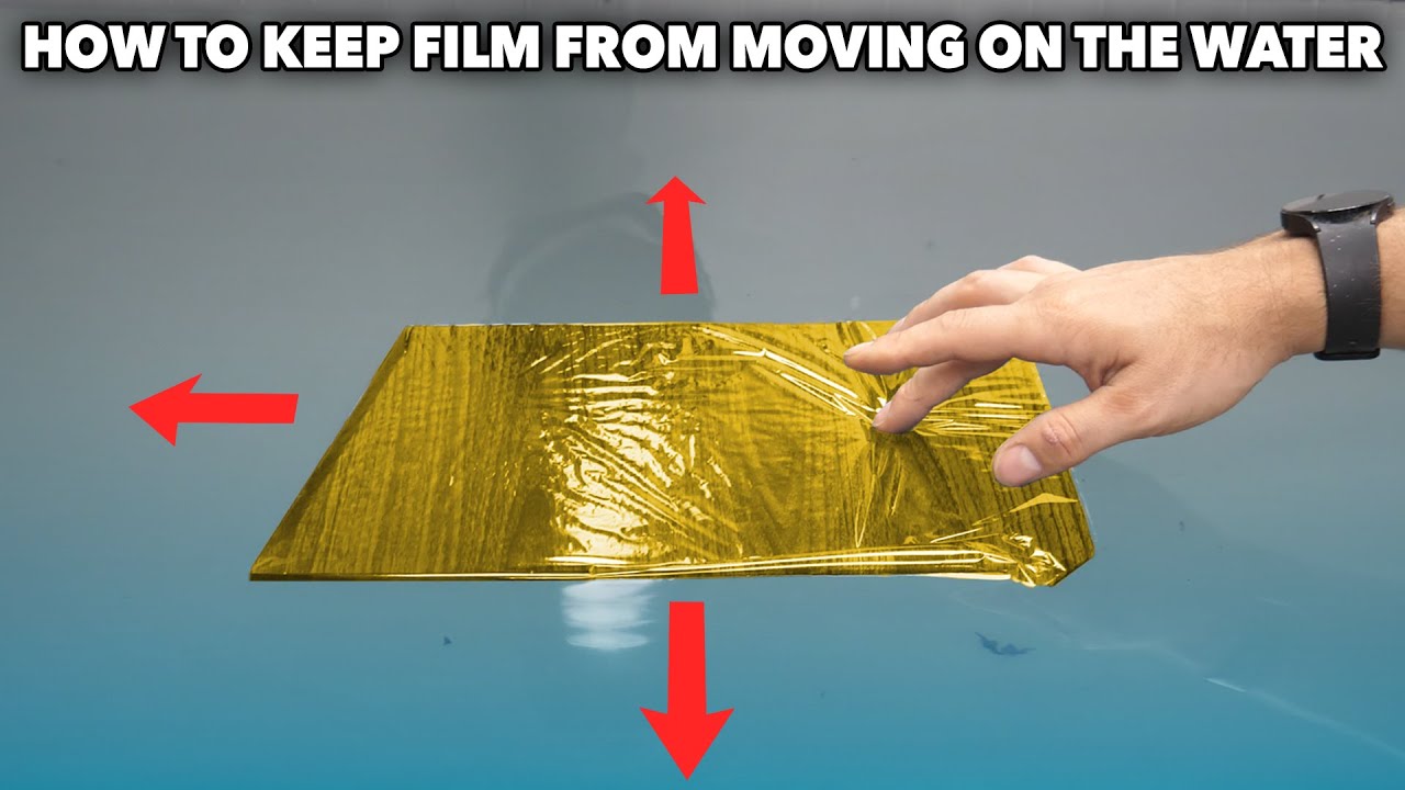 How To Keep HYDROGRAPHIC Film From Moving On The Water - YouTube