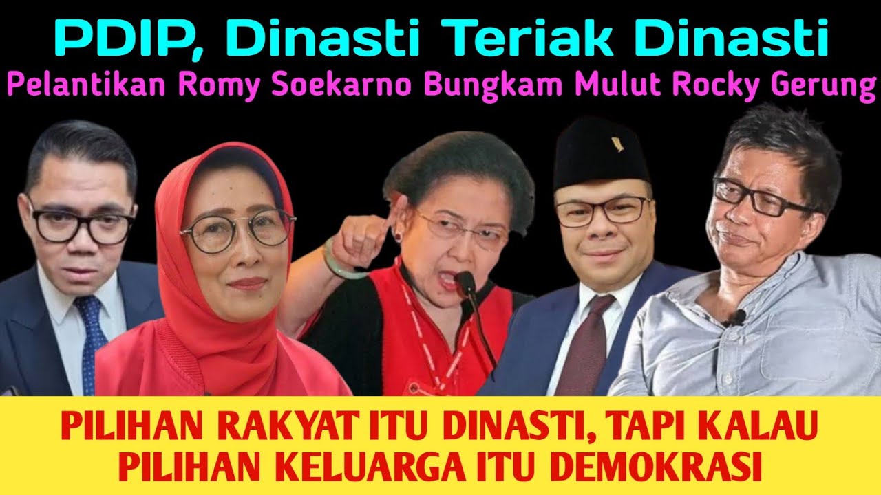 PDIP ITU DINASTI TERIAK DINASTI ‼️ PILIHAN RAKYAT ITU DINASTI, KALAU ...