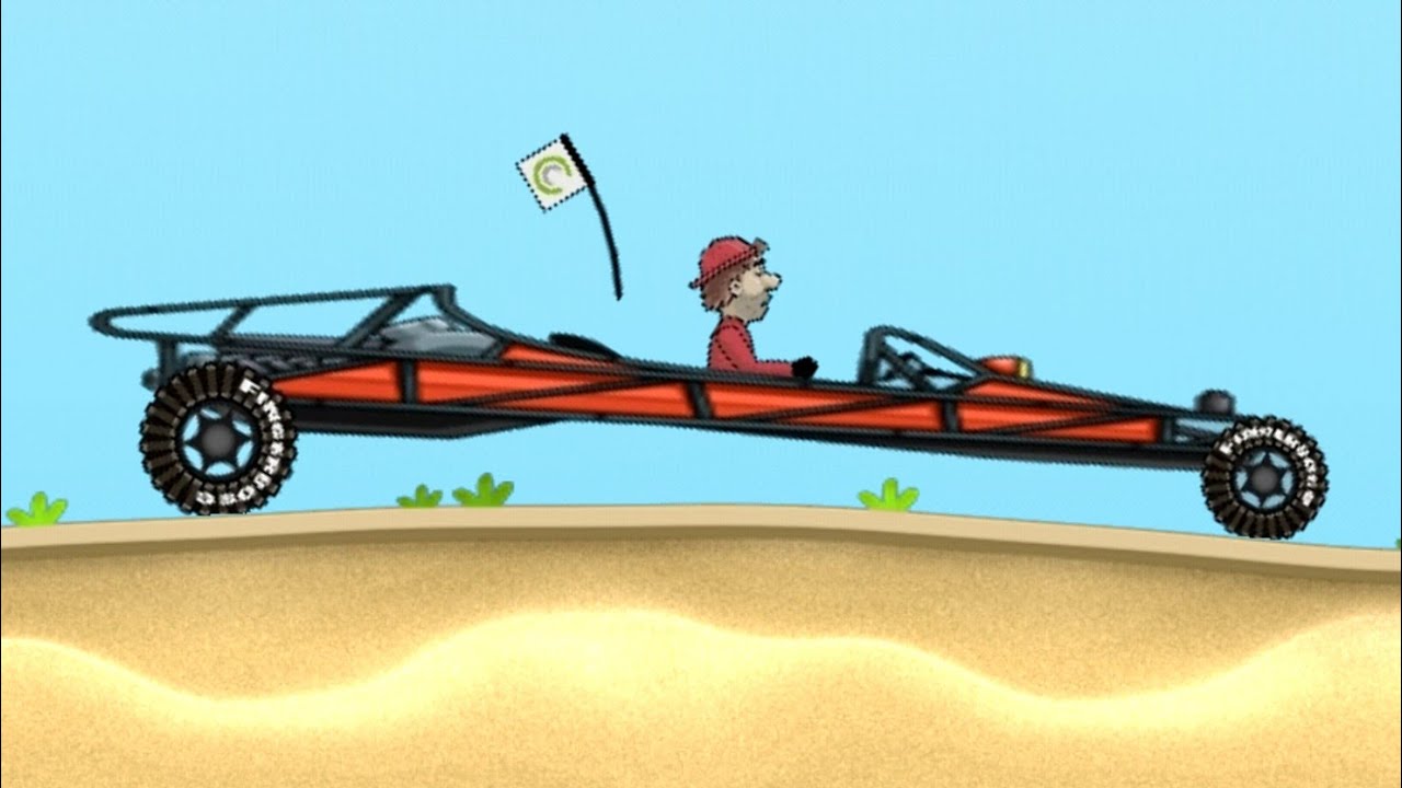 LONG DUNE BUGGY on BEACH 5668m - Hill Climb Racing (MOD) - YouTube