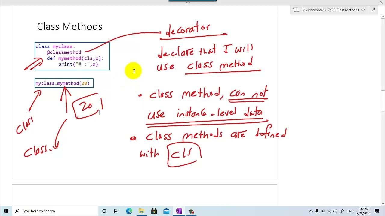 Class Methods | Learning OOP using Python 🐍 - YouTube