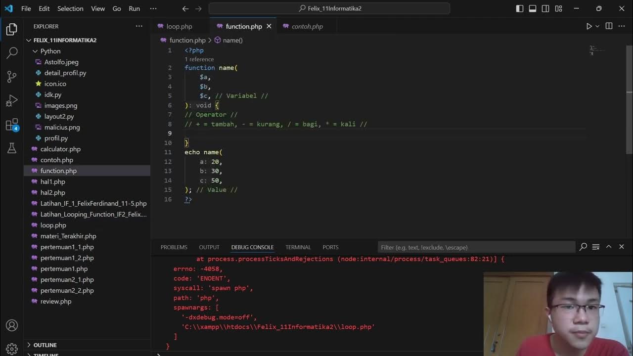 Tutorial Function dan Looping - YouTube