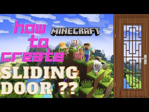 How to create Sliding Door in Minecraft - YouTube