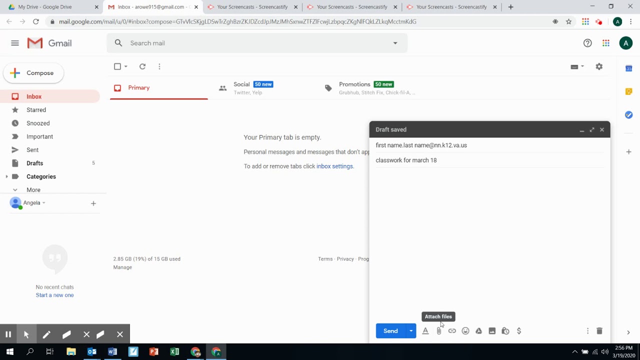Sending Email MS Gmail - YouTube
