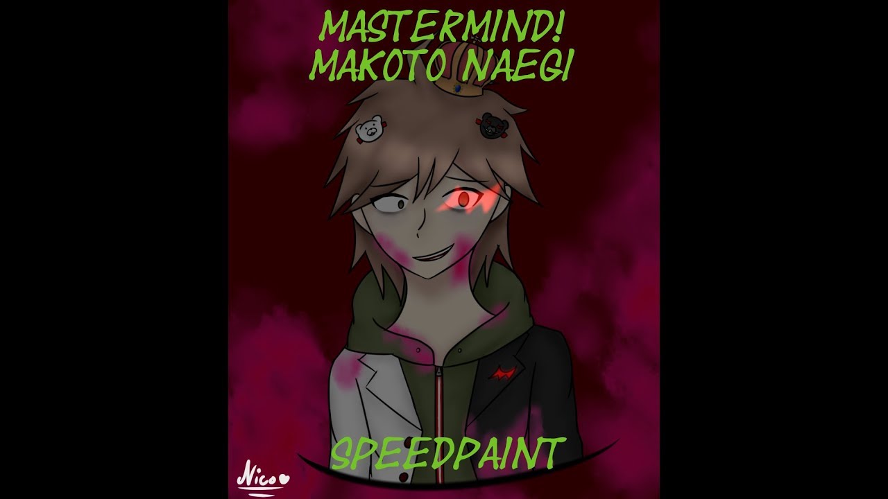 danganronpa-speedpaint: Mastermind! Makoto Naegi - YouTube