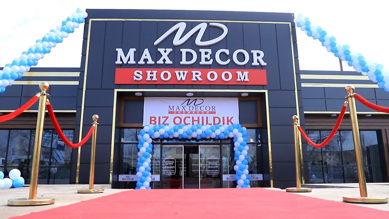 "Max decor"ning yangi ko'rgazmalar zali ish boshladi - YouTube