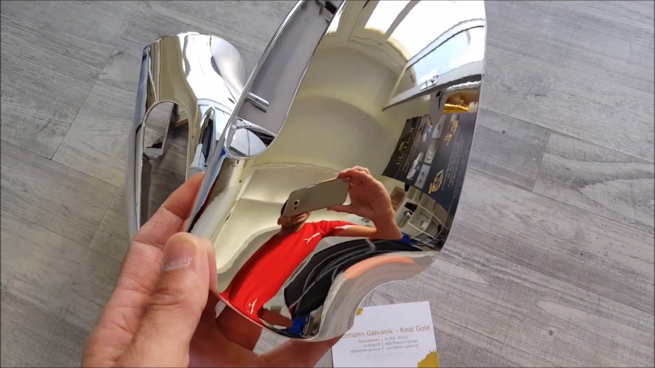 Kunststoff verchromen Aussenspiegel - YouTube