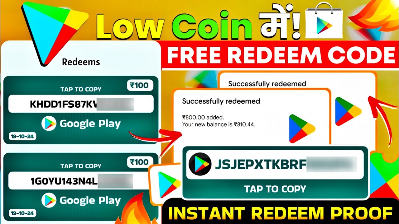Free Redeem Code | Free Redeem Code App |Free Google Play Redeem Code ...