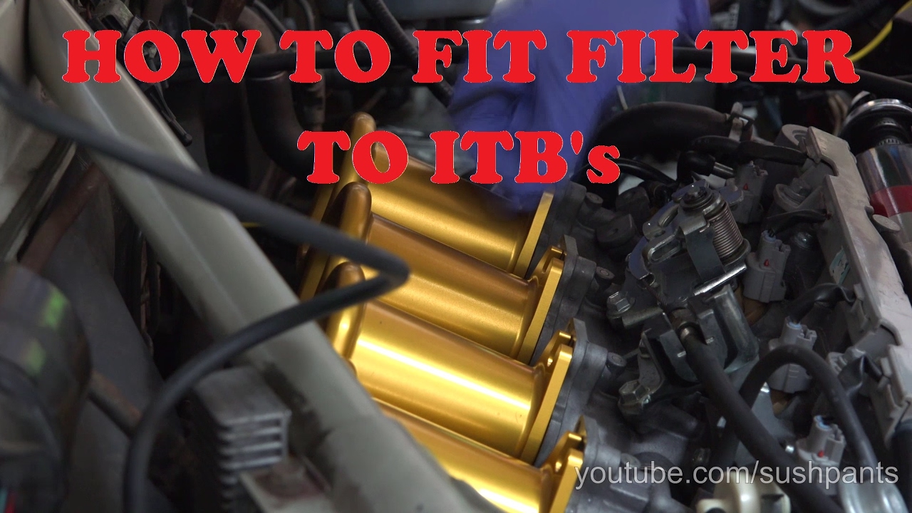 Installing ITB filter 4AGE Blacktop trumpets - YouTube