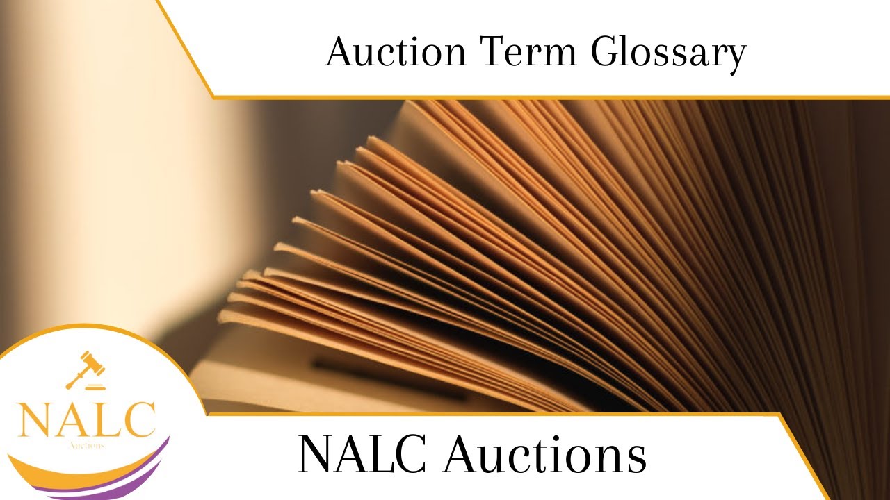Auction Terms Glossary - YouTube