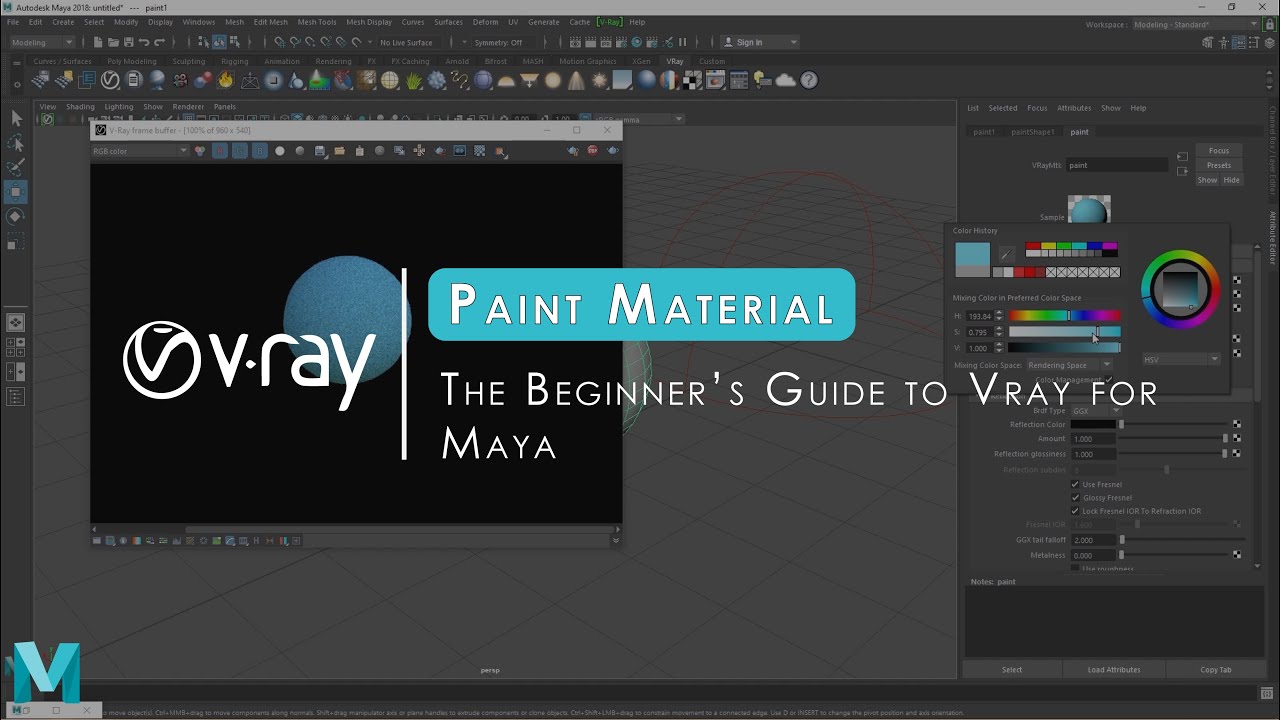 Paint | Creating Vray Materials - YouTube