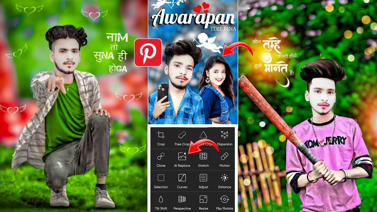 Pinterest Photo Editing कैसे करें || Pinterest Se Photo Edit Kaise Kare ...
