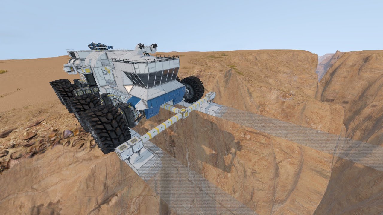 Space Engineers - Bridge Building Time! - YouTube