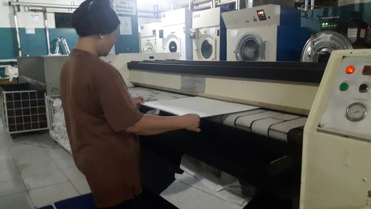 Laundry linen hotel dan rumah tangga - YouTube