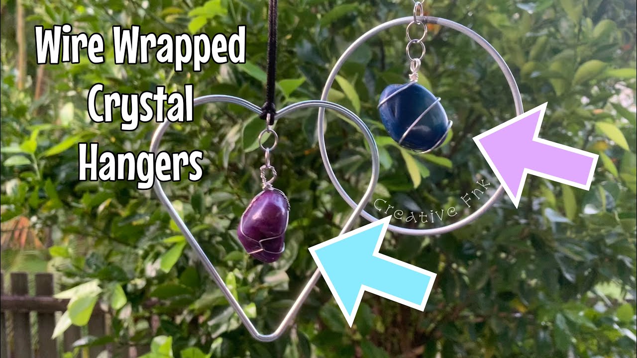 Wire Wrapped Crystal Sun Catchers - Twist & Wrap designs - YouTube