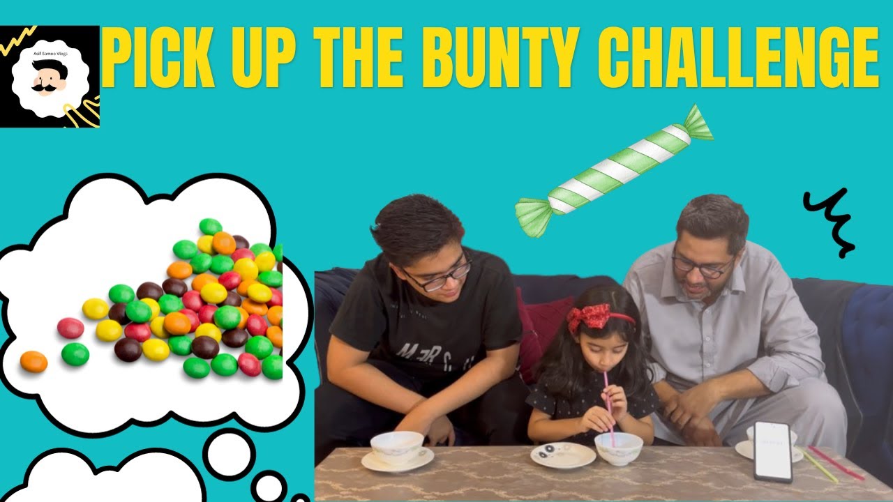 Pick up the bunty / smarties challenge II Asif Samoo Vlogs II Game ...