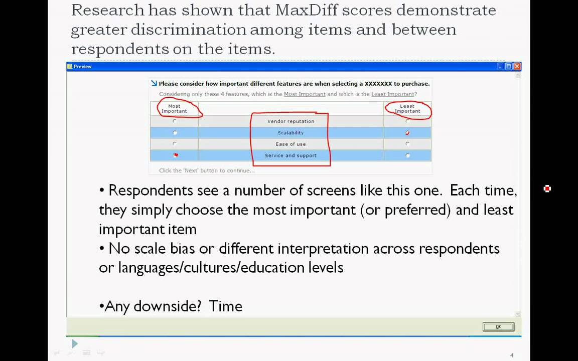 MaxDiff Scaling - ORConsulting.com Video - YouTube