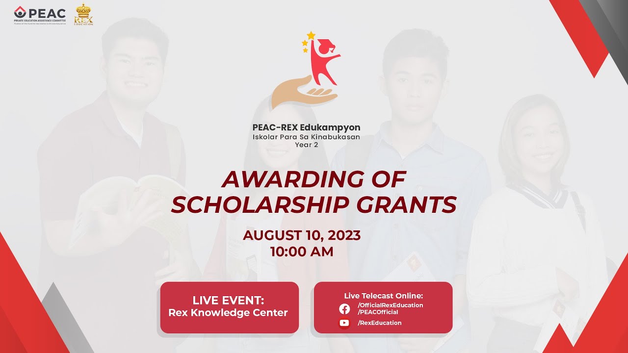 PEAC-REX EDUKAMPYON ISKOLAR PARA SA KINABUKASAN YEAR 3 LAUNCH - YouTube