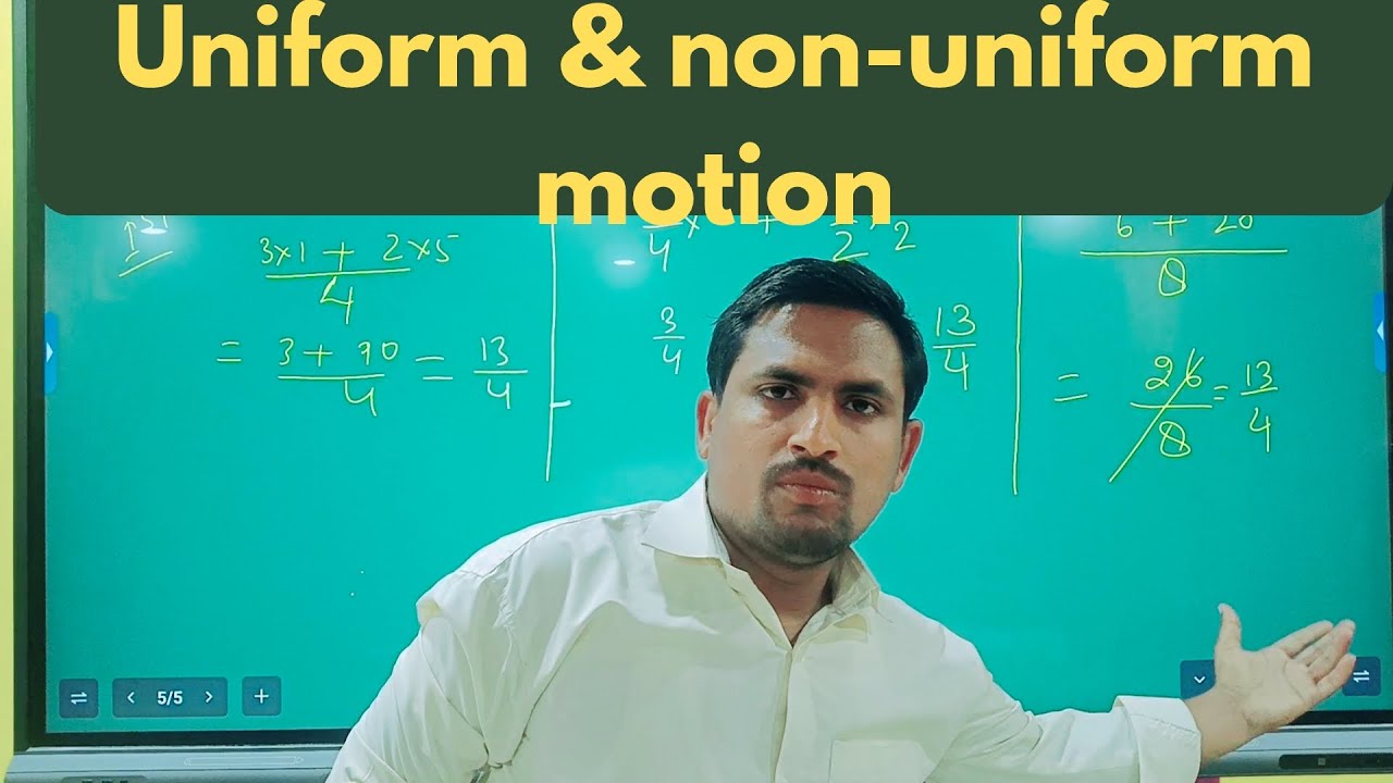 Class 9th || physics || uniform & non uniform non-uniform motion ...