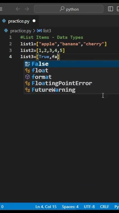 List Items Data Types Python Pythonprogramming Codes Codingshortvideo Pythoncoding Youtube
