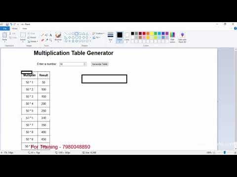 Easy JavaScript Tutorial: Generate Multiplication Tables Dynamically - YouTube