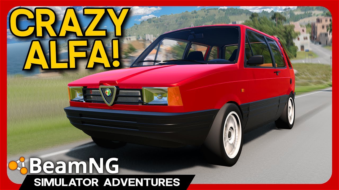 BeamNG: Alfa Romeo's WEIRD '80s Concept! - Alfa Free Time Mod - YouTube