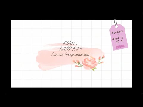 AM015 CHAPTER 4 (LECTURE 1 OF 3) PART 2 - YouTube
