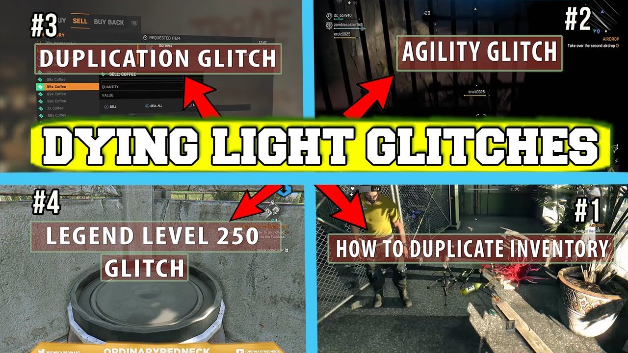 Dying Light Glitches - Duplicate Inventory | Agility Glitch | 999k ...