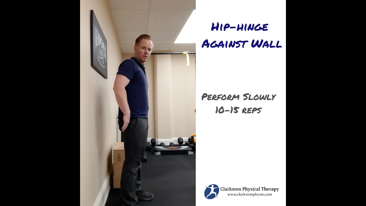 Hip-Hinge Against Wall - YouTube