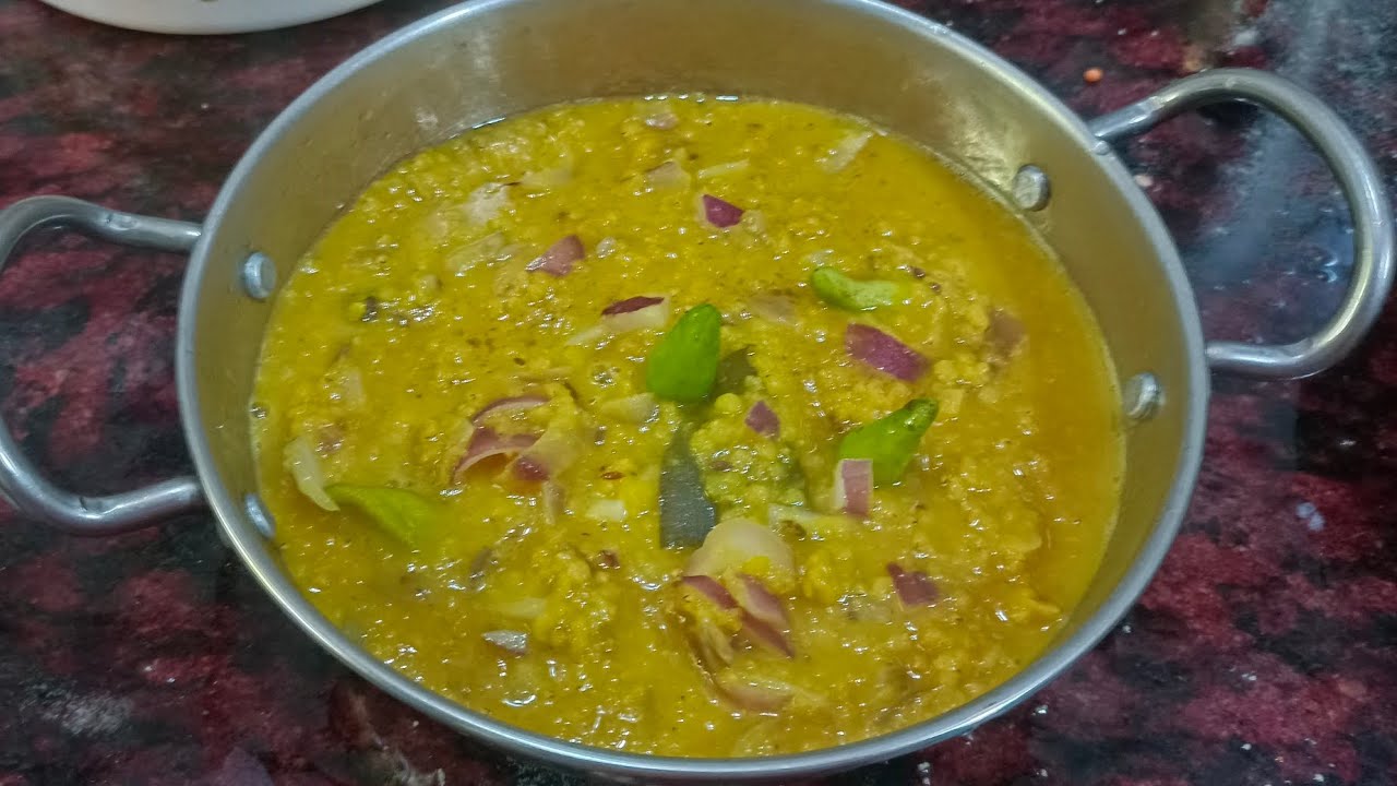 Mushur daler bati chochori recipe in Bengali | Jhuma's Kitchen - YouTube