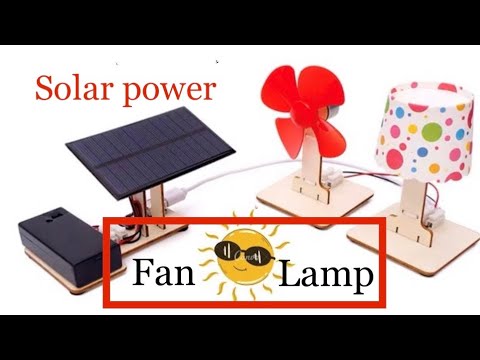 DIY Solar Power Fan and Lamp Kit #scienceandtechnology #diyscience # ...