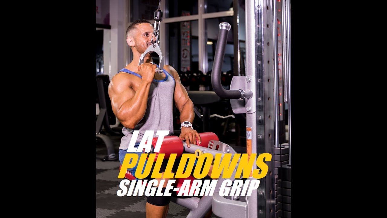 Single Arm Lat PullDowns (Back) - YouTube