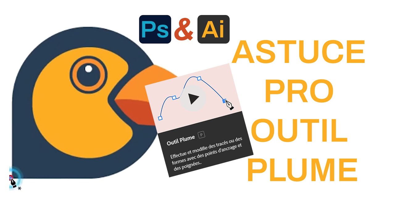 Astuce Pro Outil Plume Photoshop & Illustrator - YouTube