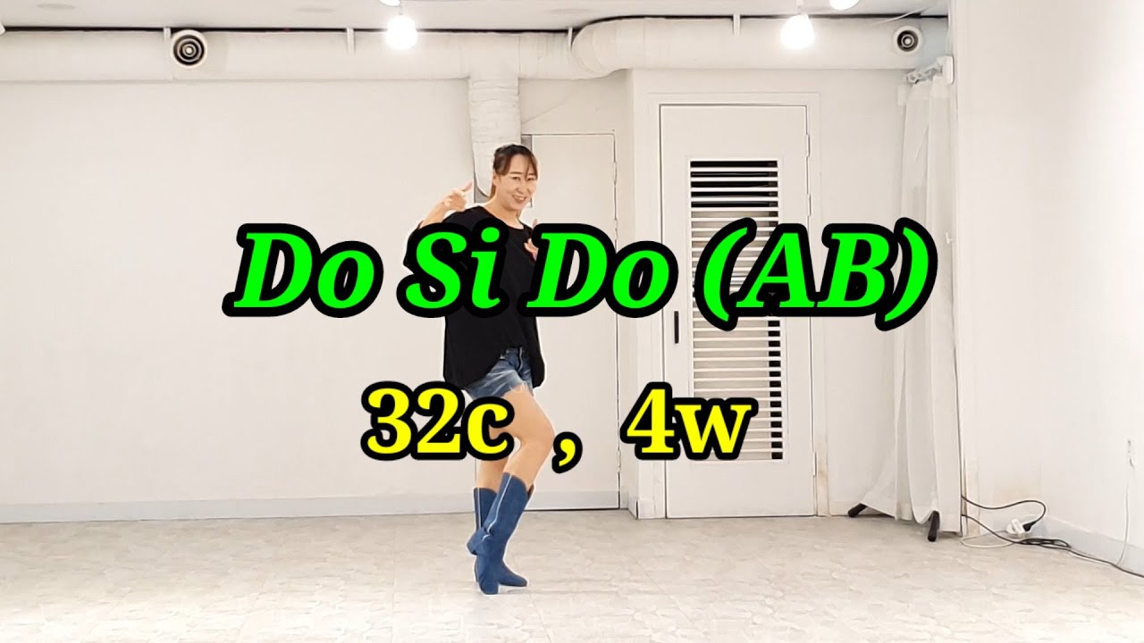 Do Si Do (AB) (Beginner) line dance-Maryloo (FR) - October 2020 - YouTube