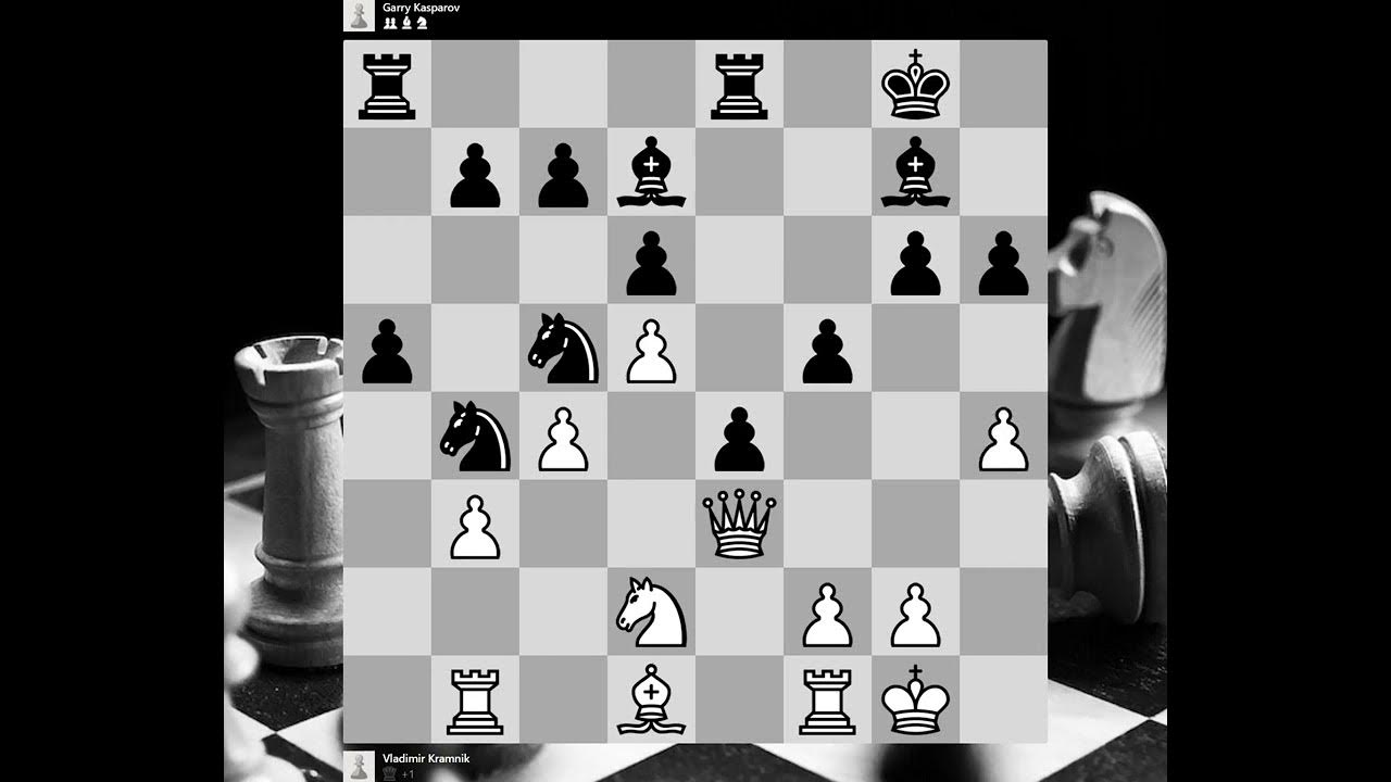 Vladimir Kramnik vs Garry Kasparov, Intel World Chess Express Challenge, Munich GER, 20.05.1994 ...