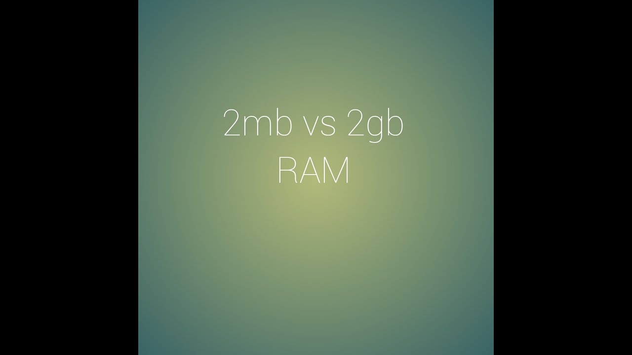 2gb RAM vs 2mb phone speed test must watch ! - YouTube