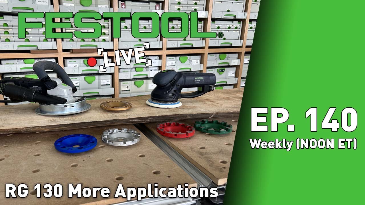 Festool Live Episode 140 - RG 130 Leveling - YouTube
