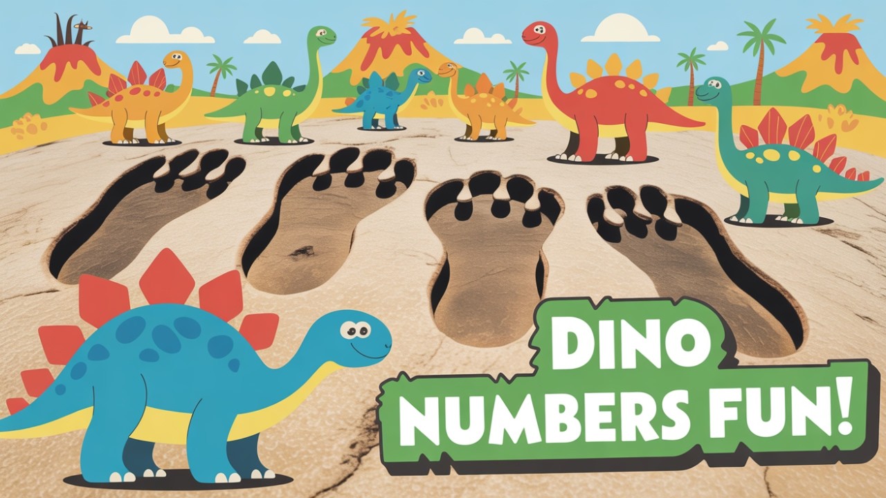 Dino Stomp Counting for Toddlers - YouTube