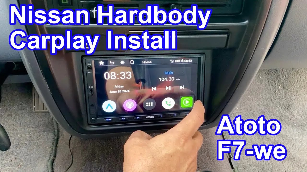 Installing an Atoto F7 Double DIN Carplay Unit in a 1994 Nissan ...