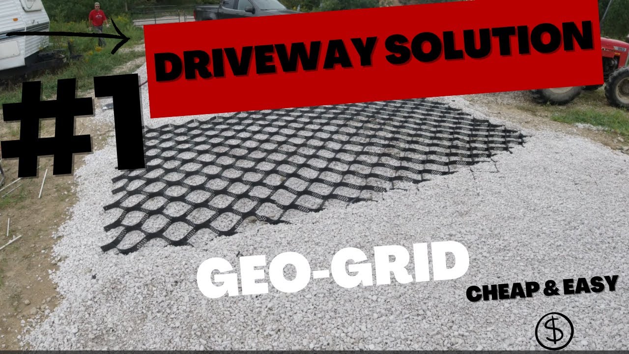 Driveway alternative, Geogrid Driveway - YouTube