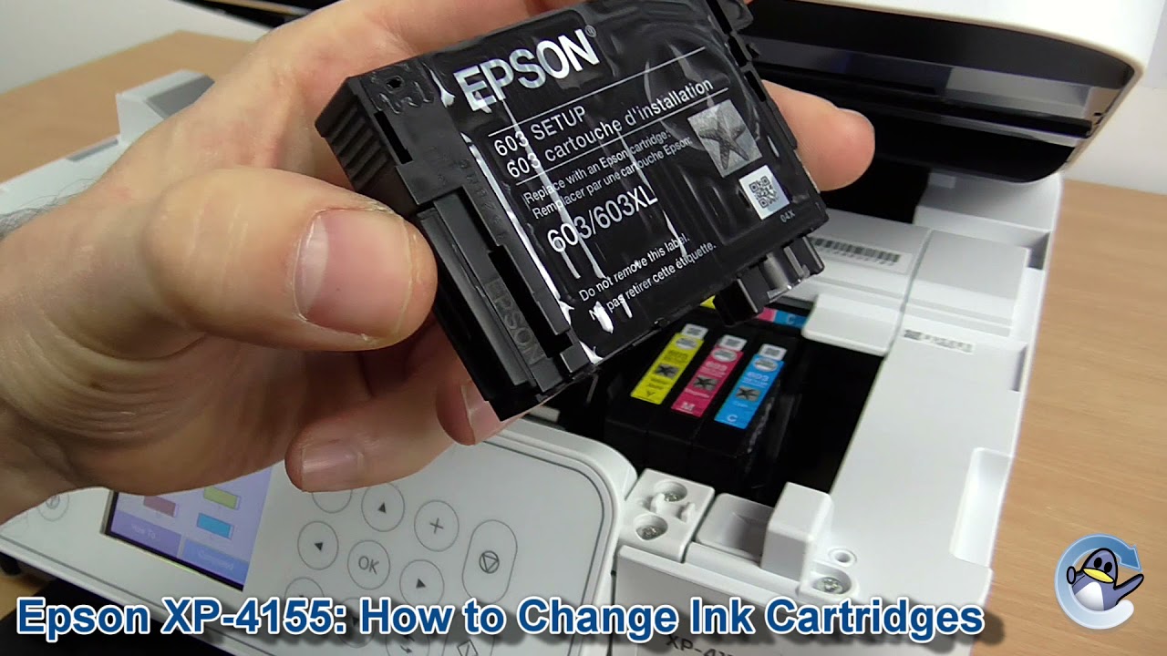 Epson Expression Home XP 4155 How To Change Replace Ink Cartridges