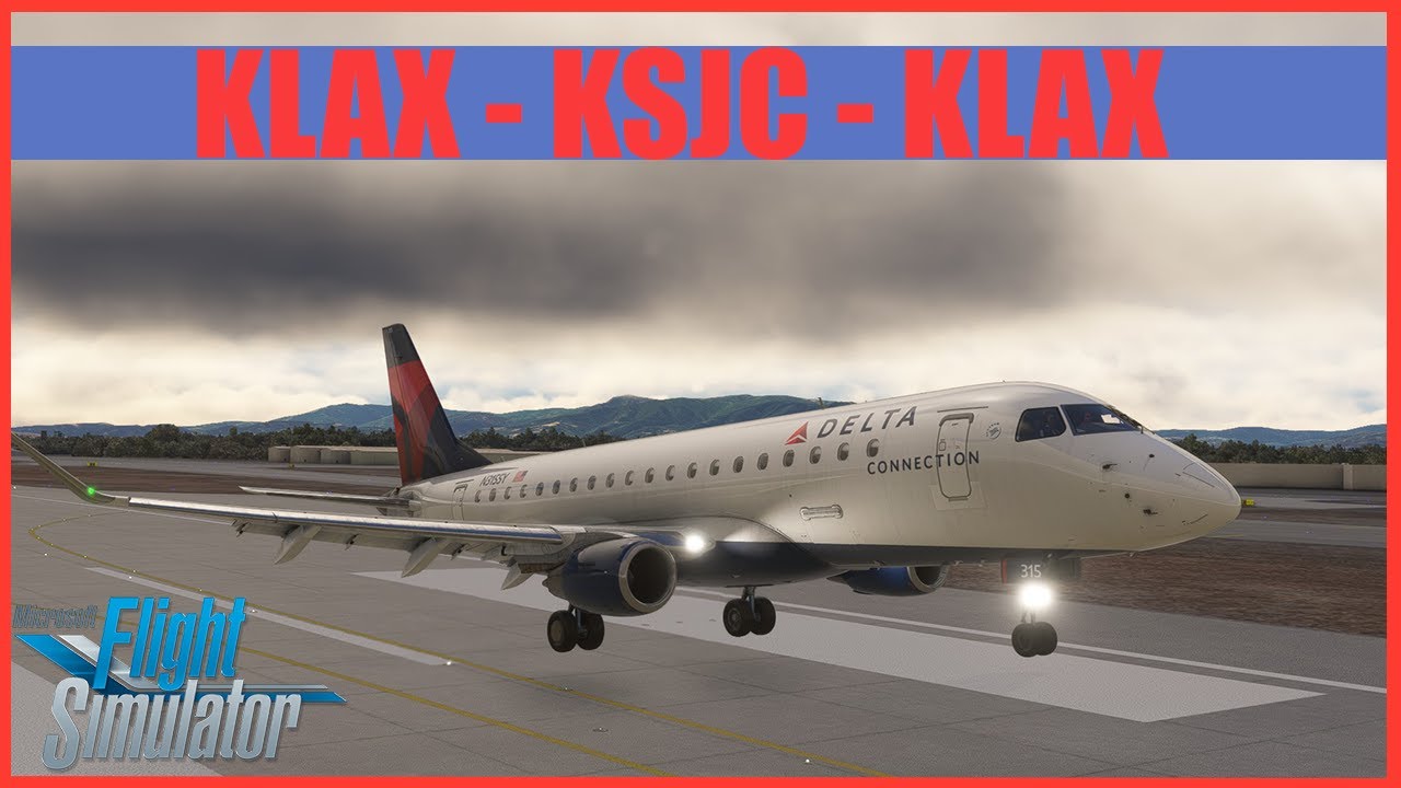MSFS LIVE | FSS E-175 | Delta Skywest Real World OPS | KLAX to KSJC Round Trip | Vatsim - YouTube