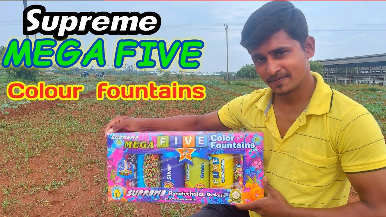 Mega Five Colour Fountains||crackers testing ||new diwali crackers ...