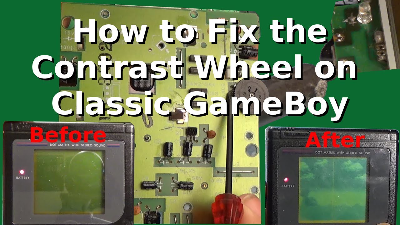 How to Repair the Original GameBoy's Contrast Wheel - Fix-it Friday ...