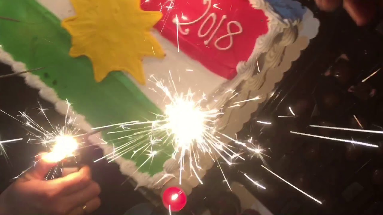 Kurdish flag cake - YouTube
